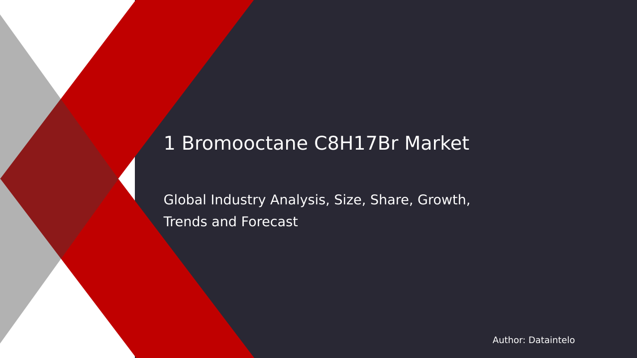 1 Bromooctane C8H17Br Market Report | Global Forecast From 2025 To 2033