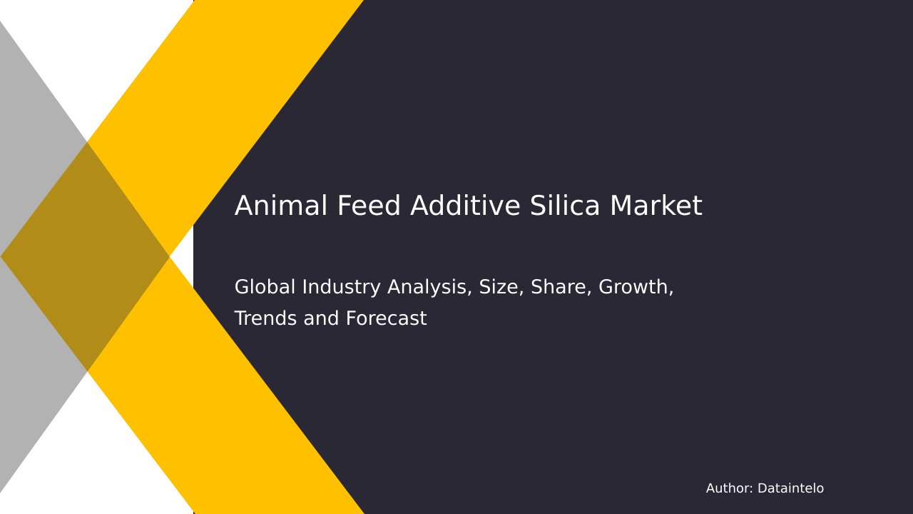 Animal Feed Additive Silica Market Report | Global Forecast From 2025 ...