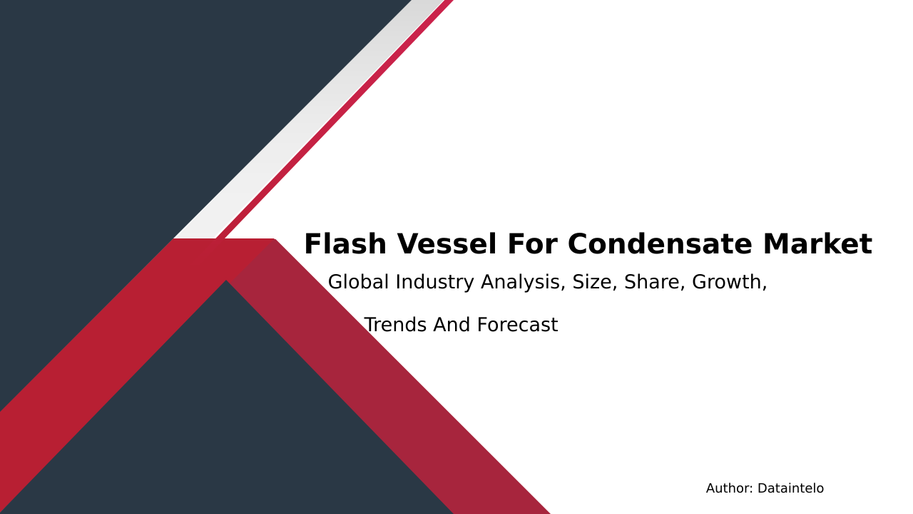 Flash Vessel For Condensate Market Report | Global Forecast From 2025 ...