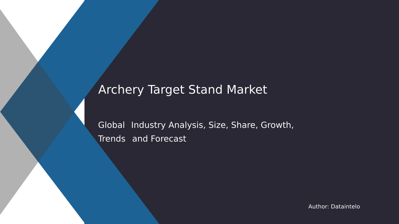 Archery Target Stand Market Research Report 2033