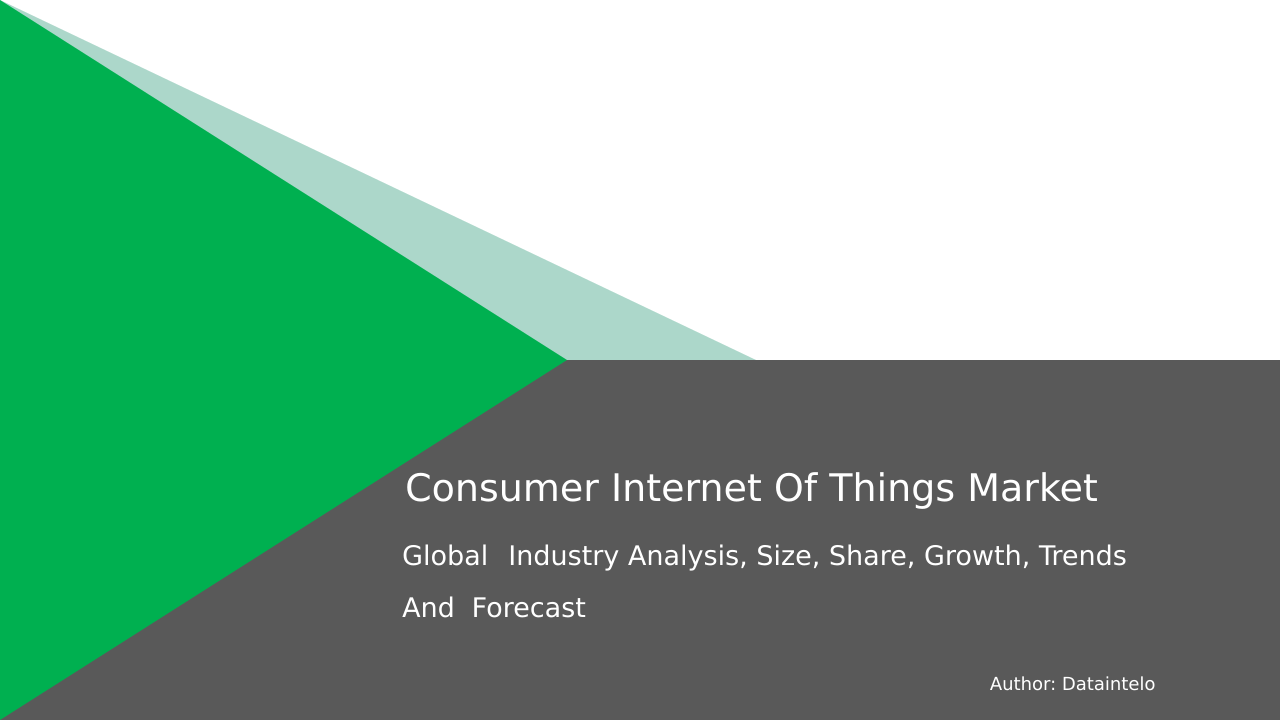 Consumer Internet Of Things Market Research Report 2033