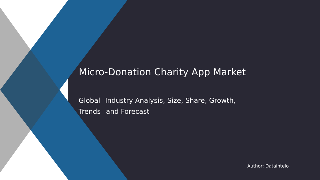 Micro-Donation Charity App Market Research Report 2033