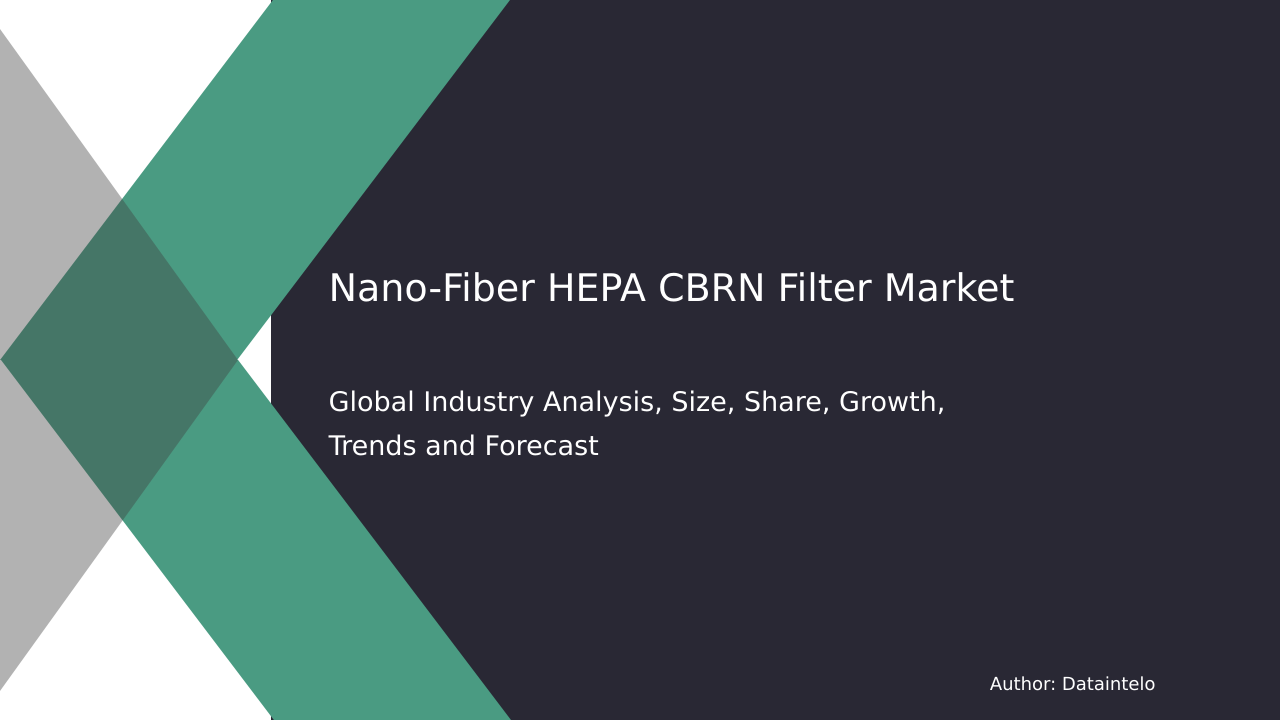 Nano-Fiber HEPA CBRN Filter Market Research Report 2033