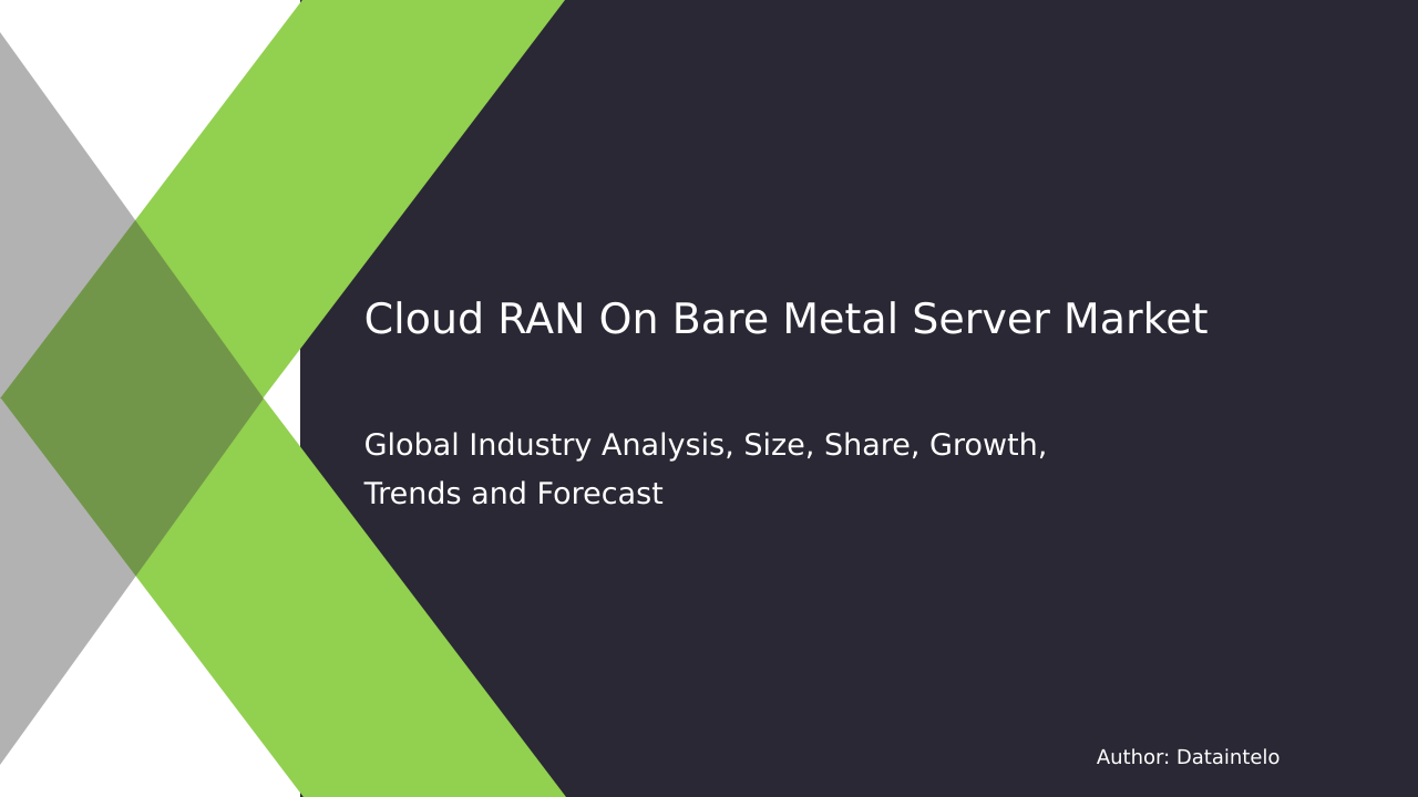 Cloud RAN On Bare Metal Server Market Research Report 2033