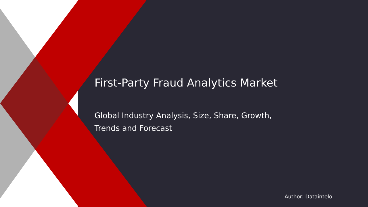 First‑Party Fraud Analytics Market Research Report 2033