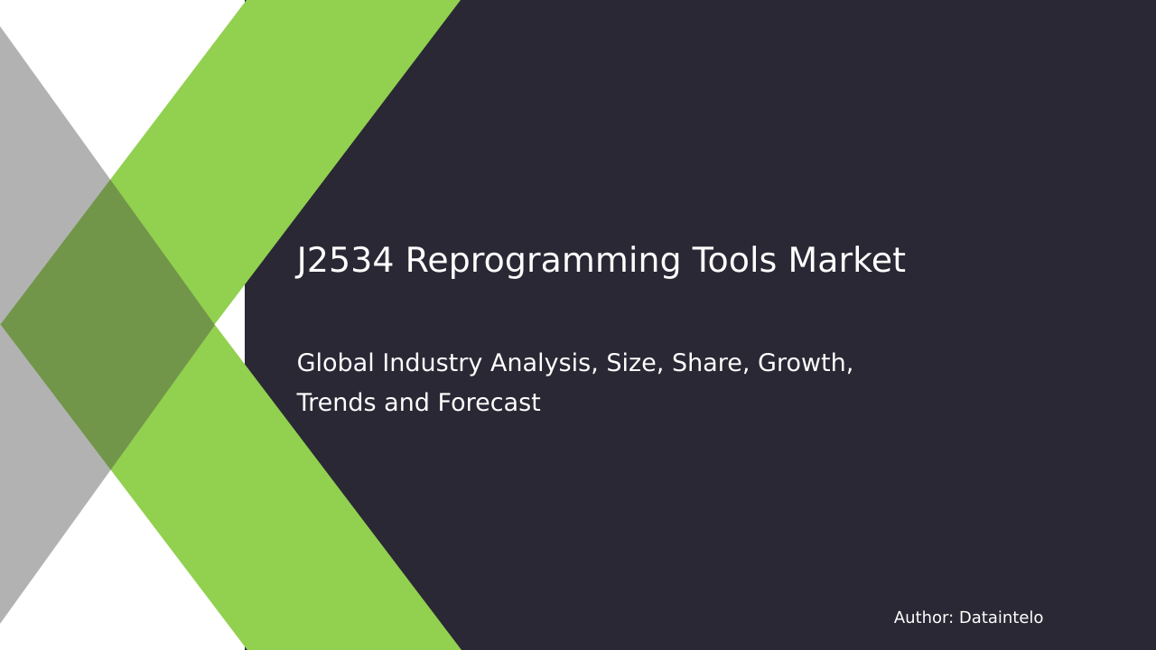 J2534 Reprogramming Tools Market Research Report 2033
