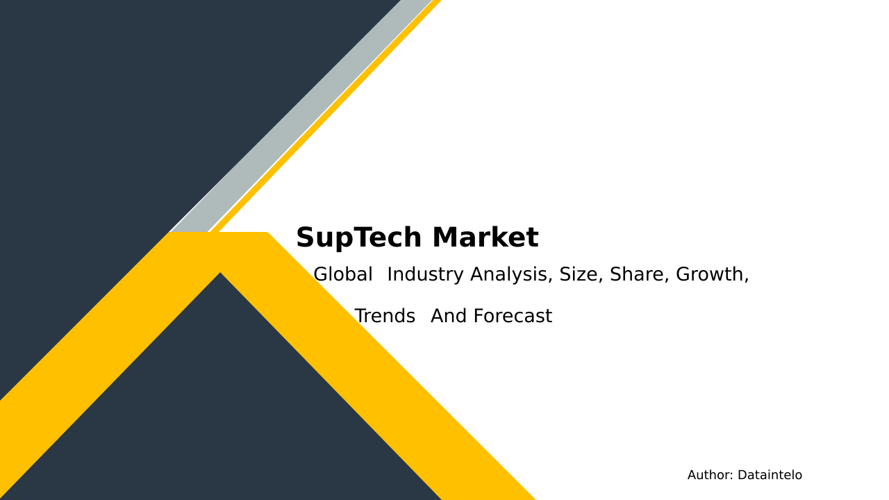SupTech Market Research Report 2033
