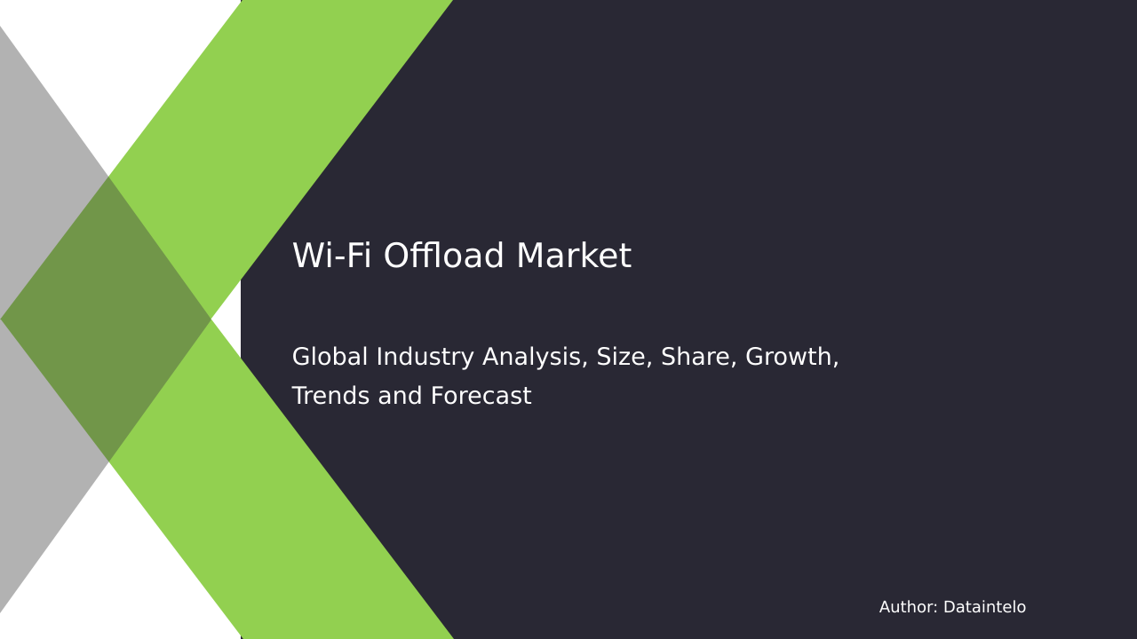 Wi‑Fi Offload Market Research Report 2033